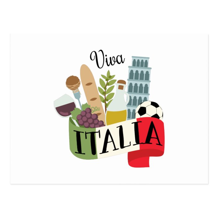Viva Italia Postcard | Zazzle.com
