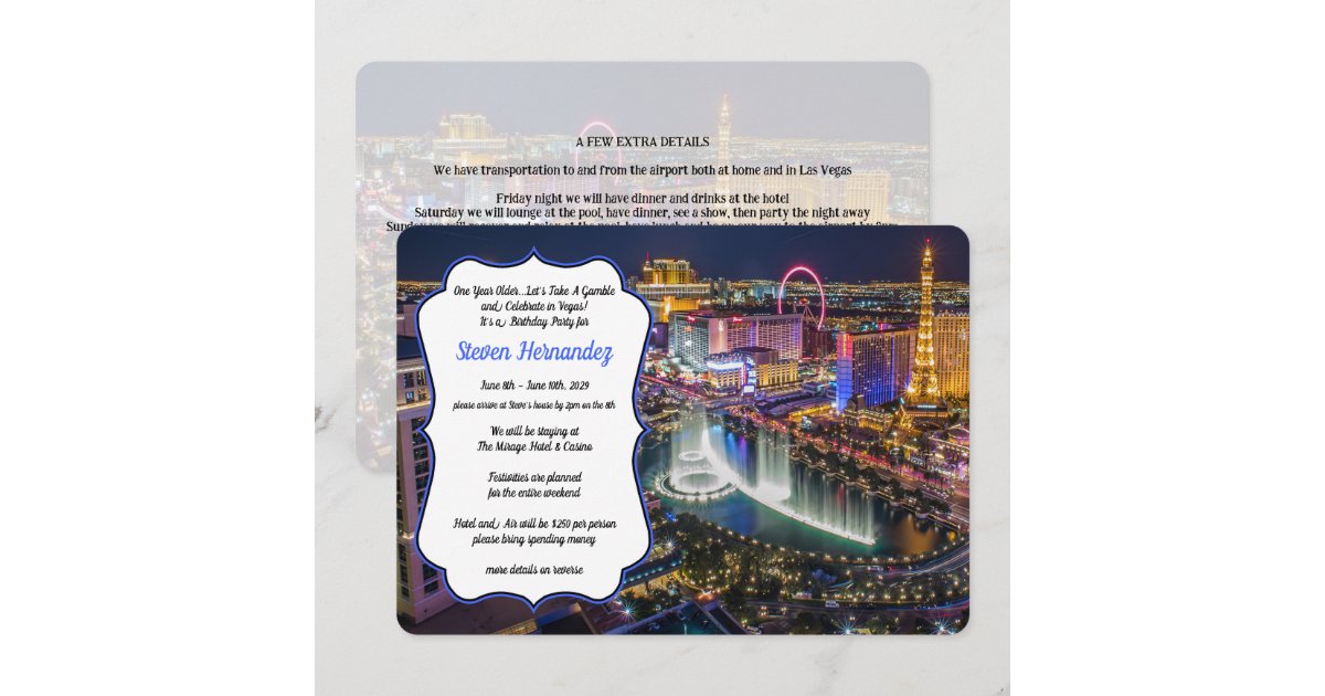 Viva Las Vegas Party Invitation | Zazzle