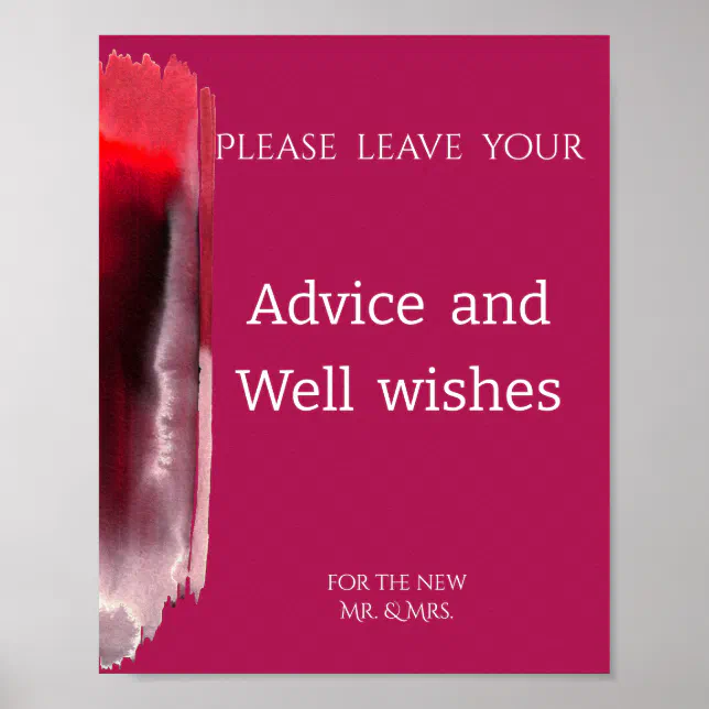 Viva Magenta, Modern Advice and Well wishes Poster | Zazzle