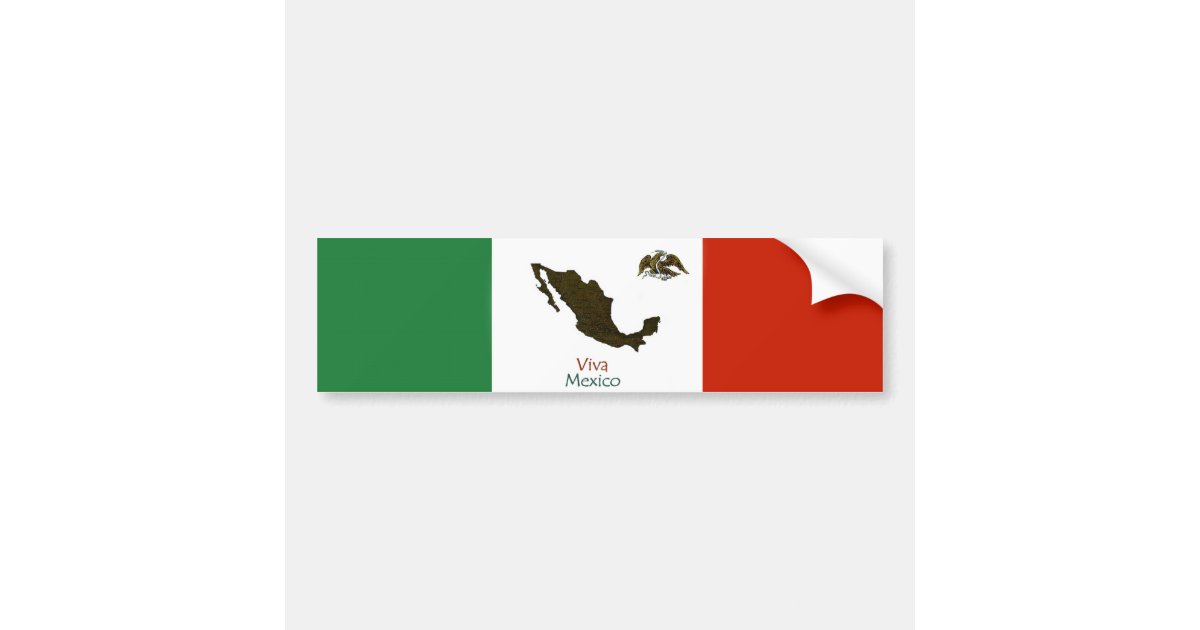 Viva Mexico bumper sticker | Zazzle