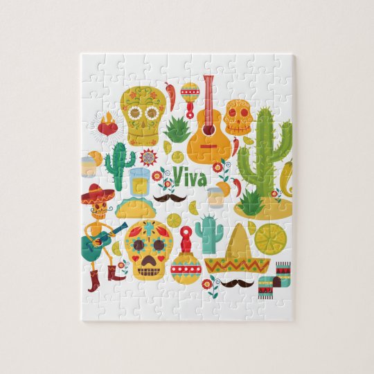 viva mexico jigsaw puzzle | Zazzle.com