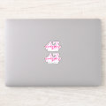 Viva Modern Magenta Script Name Logo Influencer Sticker | Zazzle