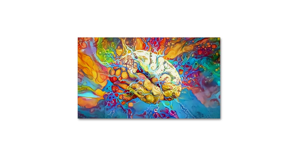 Vivid brain - Business Card Magnet | Zazzle