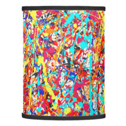 Vivid Paint Splatter Abstract Lamp Shade | Zazzle