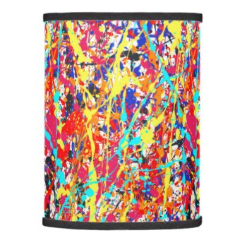 Vivid Paint Splatter Abstract Lamp Shade | Zazzle
