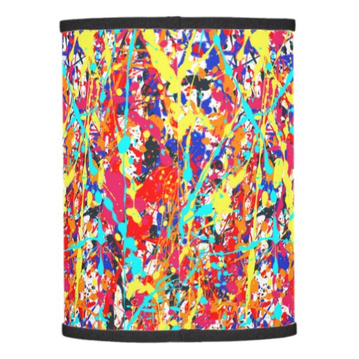 Vivid Paint Splatter Abstract Lamp Shade | Zazzle