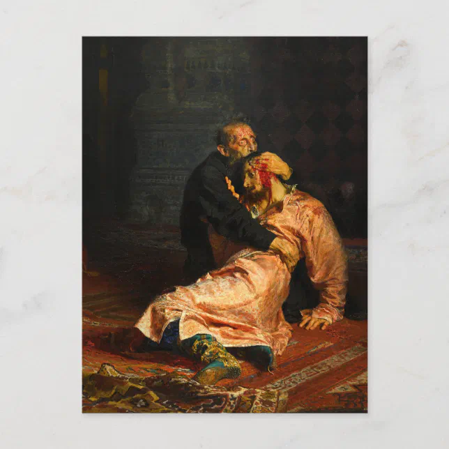 Vivid Retro - Ivan the Terrible and His Son Ivan Invitation Postcard ...