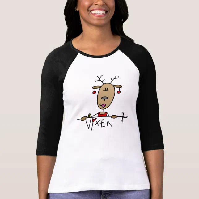Vixen Reindeer Christmas Tshirts and Gifts | Zazzle