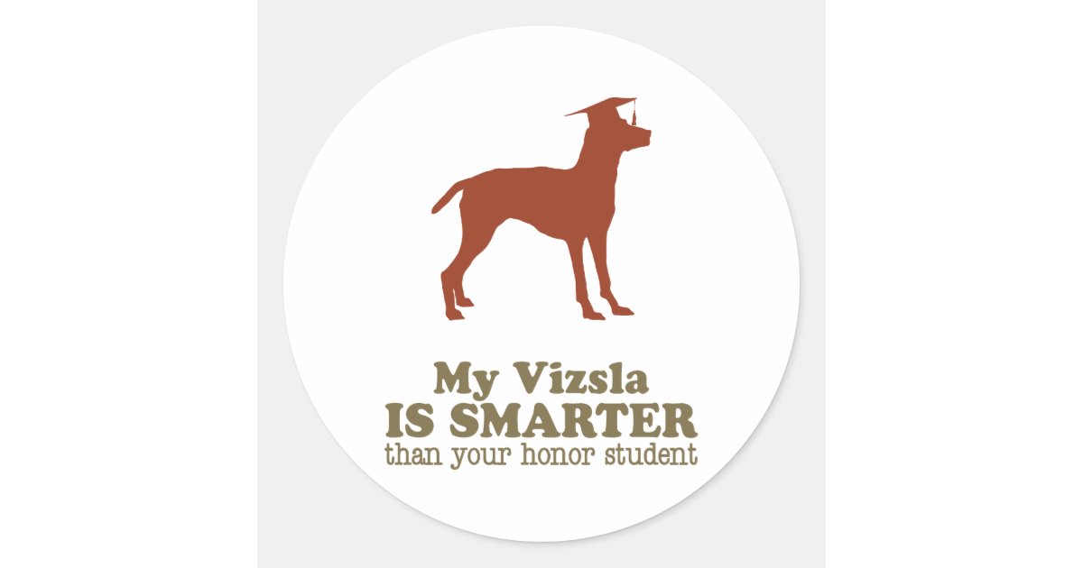 Vizsla Classic Round Sticker | Zazzle
