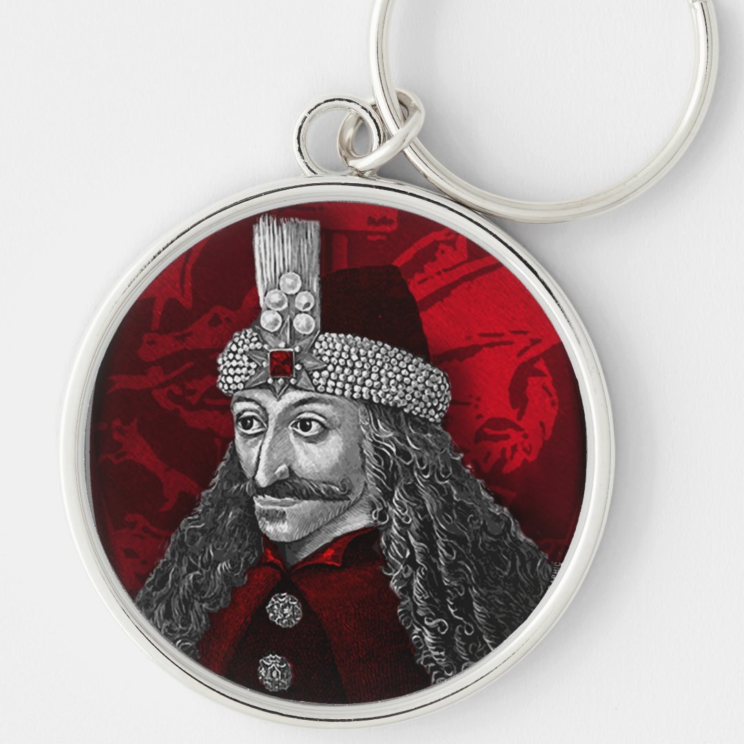 Vlad Dracula Gothic Keychain | Zazzle