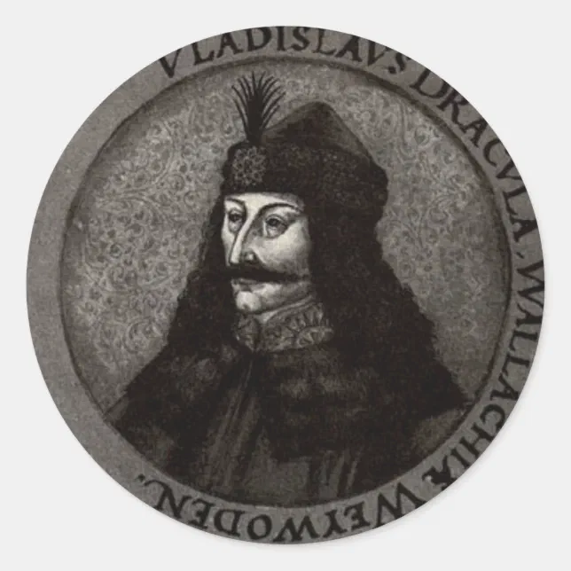 Vlad the Impaler Classic Round Sticker | Zazzle