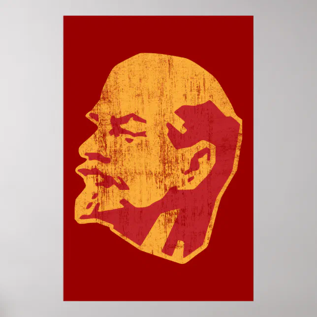 vladimir lenin cccp portrait poster | Zazzle