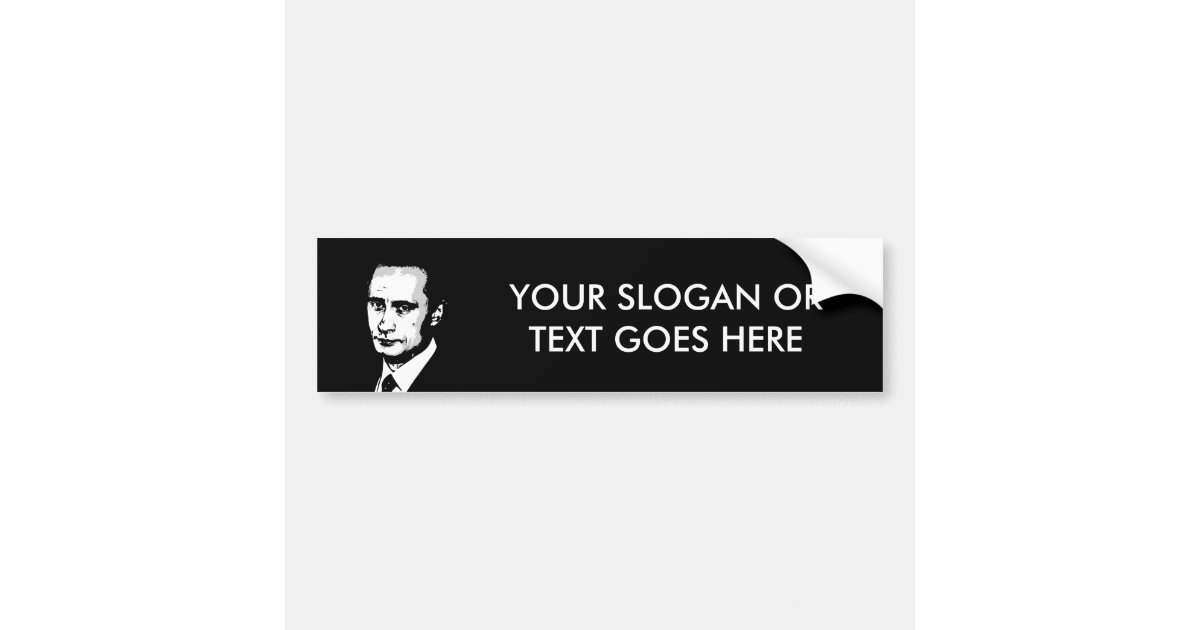 Vladimir Putin Bumper Sticker | Zazzle