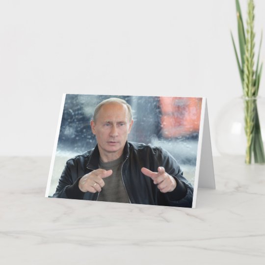 Vladimir Putin Card | Zazzle.com