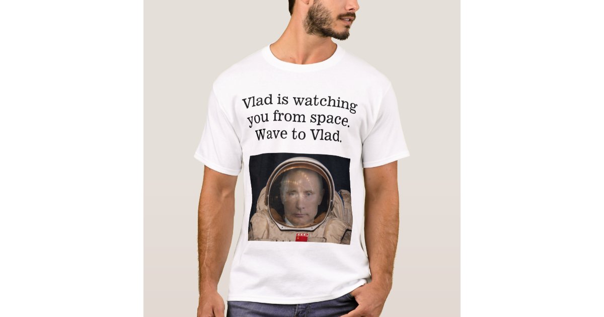 Vladimir Putin Sputnik USSR shirt | Zazzle