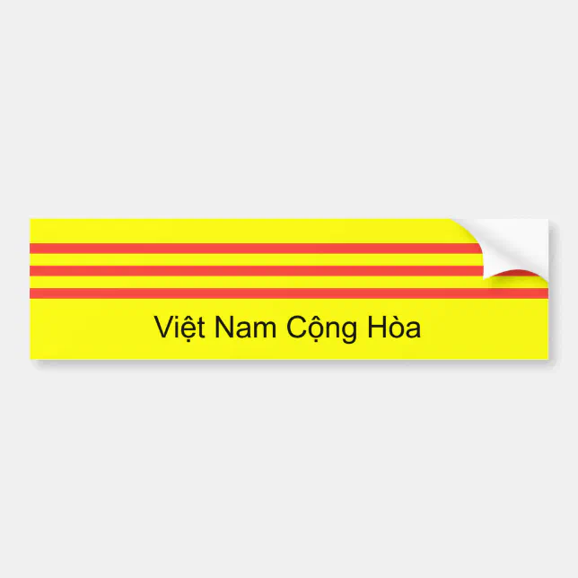 VNCH Flag Bumper Sticker | Zazzle