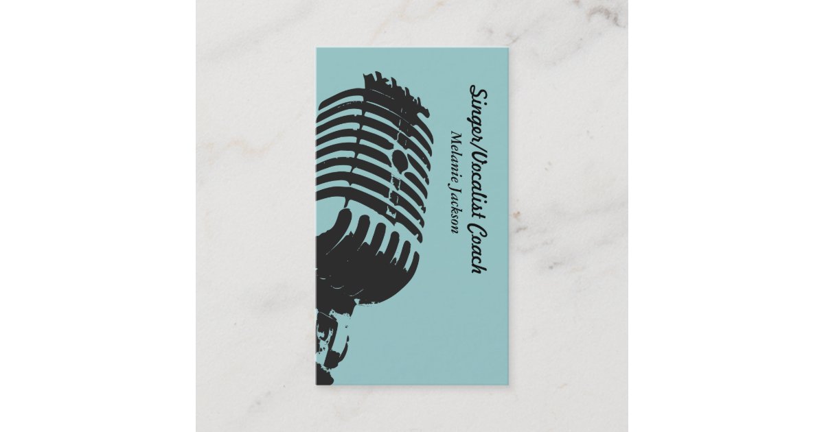 Vocalist Business Card | Zazzle