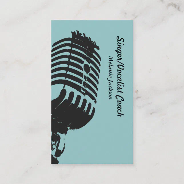 Vocalist Business Card | Zazzle