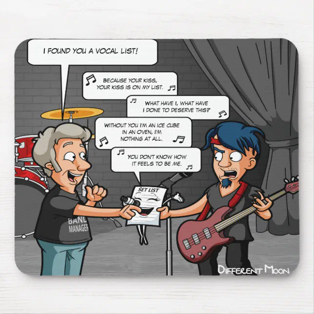Vocalist Music Humor Funny Mouse Pad | Zazzle
