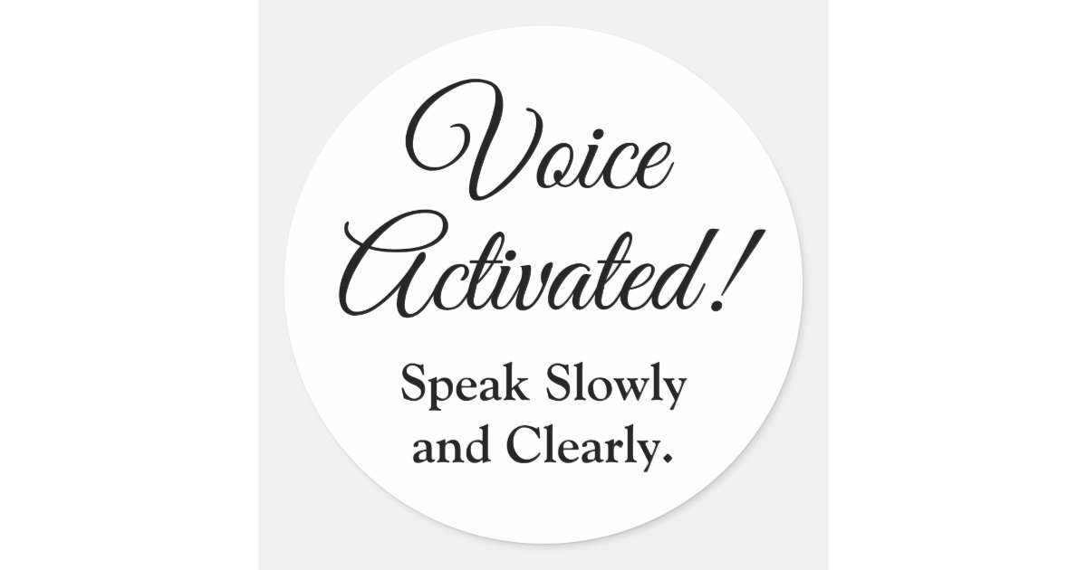 Voice Activated Prank Joke Humor Stickers | Zazzle