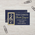 Voice Lessons Business Card | Zazzle