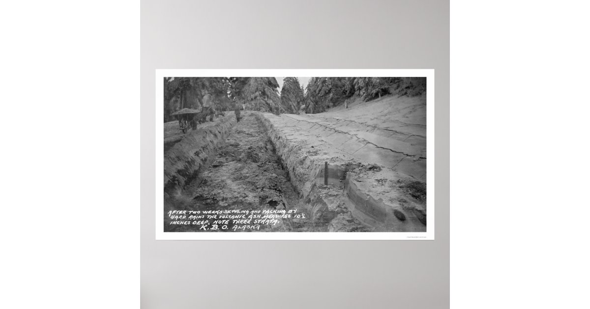 Volcanic Ash in Alaska 1912 Poster | Zazzle