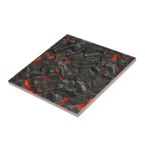 volcanic Lava background effect Tile | Zazzle