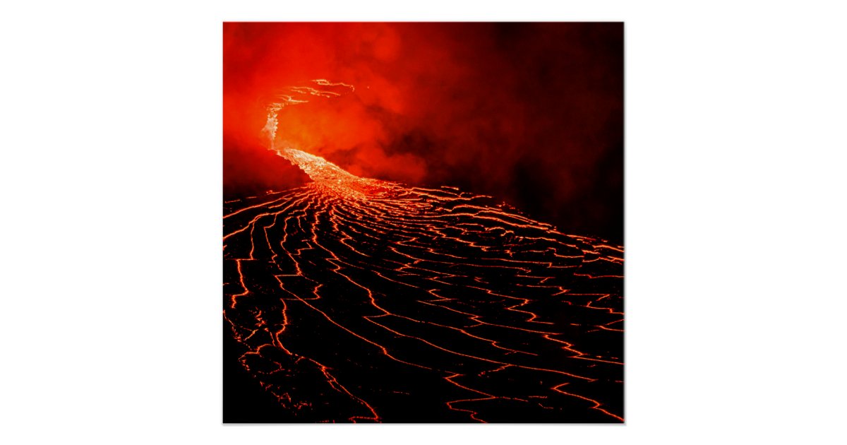 volcano eruption poster | Zazzle