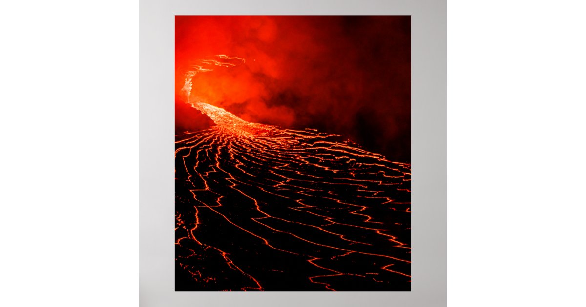 volcano eruption poster | Zazzle