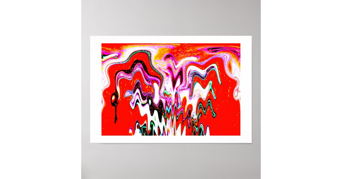 Volcano spirit art poster | Zazzle