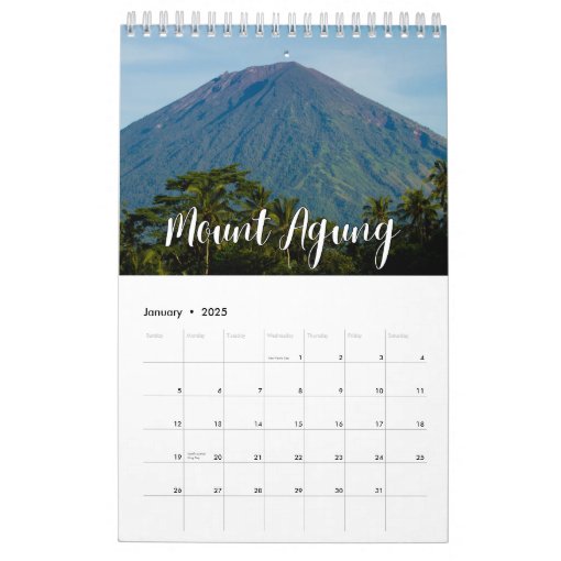 Volcanoes Collection Wall Calendar | Zazzle