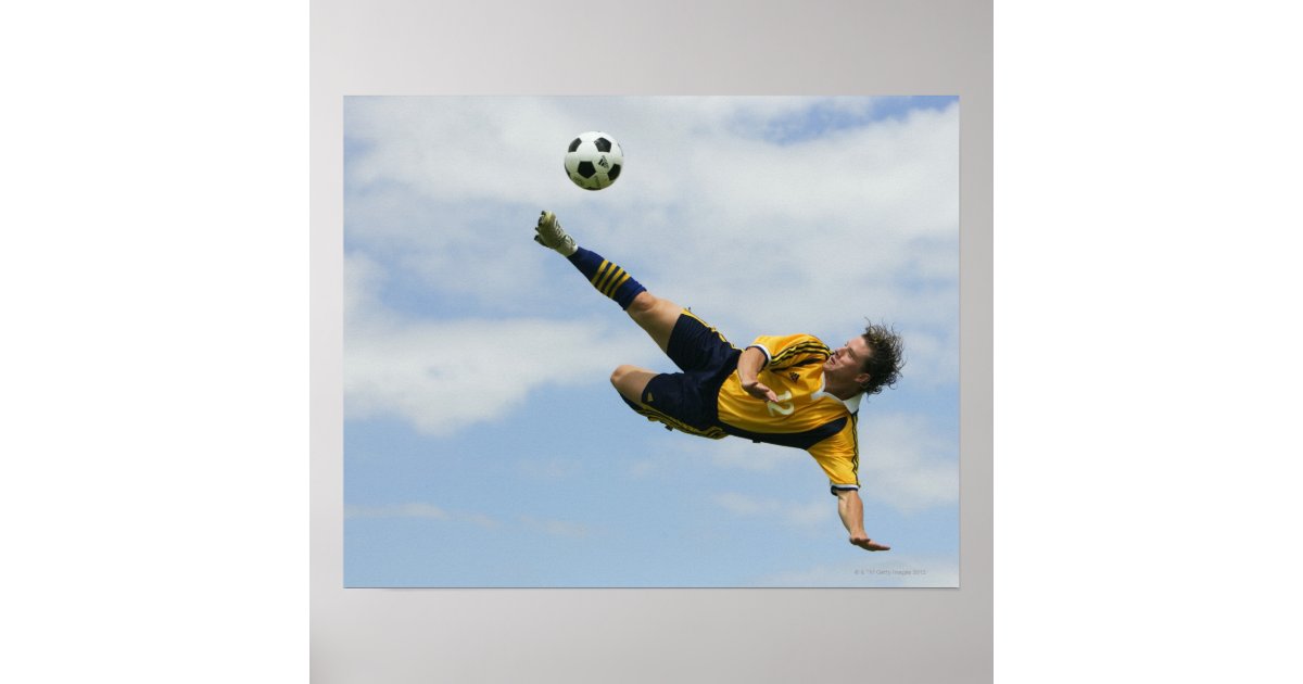 Volley kick 2 poster | Zazzle