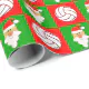 Volleyball and Santa Clause Red & Green Christmas Wrapping Paper | Zazzle
