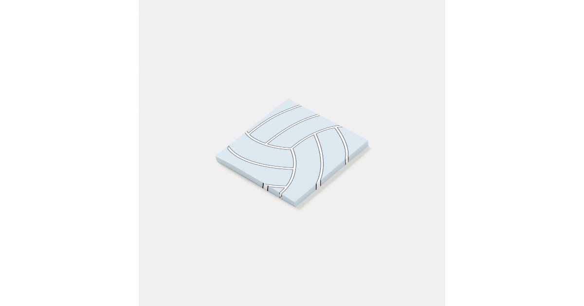 Volleyball Custom Color Notepad: Post-it Notes | Zazzle