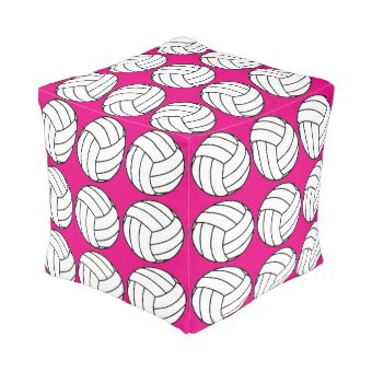 Volleyball (Customizable) Pouf | Zazzle
