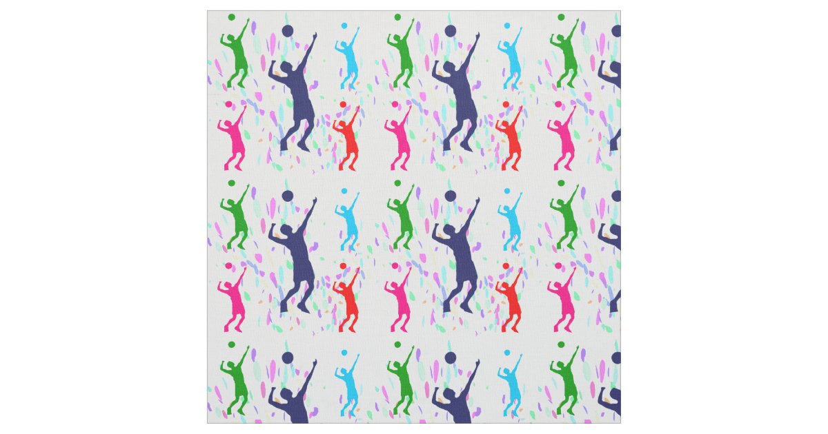 Volleyball Fabric | Zazzle