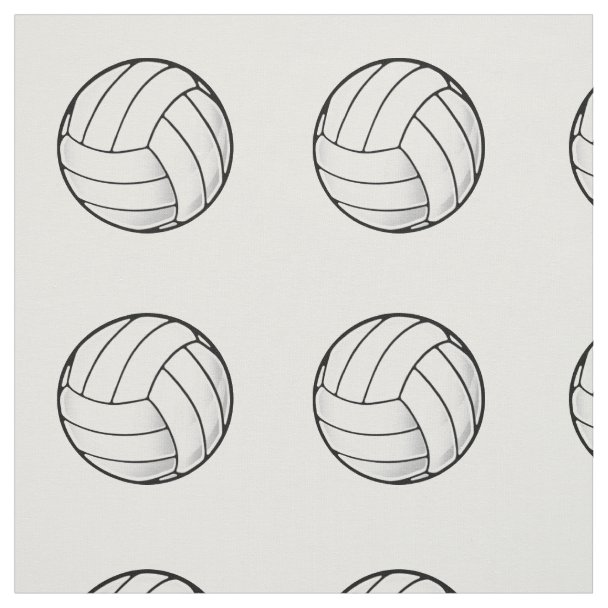 Volleyball Fan Pink Volleyball Fabric | Zazzle
