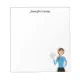Volleyball Girl Illustration & Custom Title Notepad | Zazzle