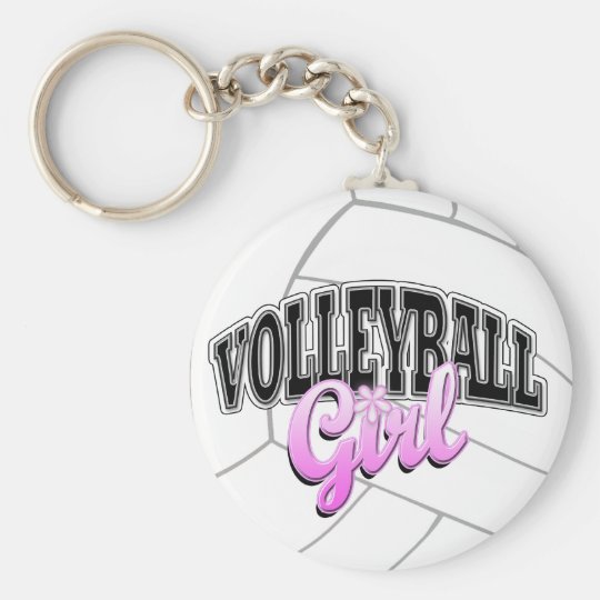 Volleyball Girl Keychain | Zazzle.com