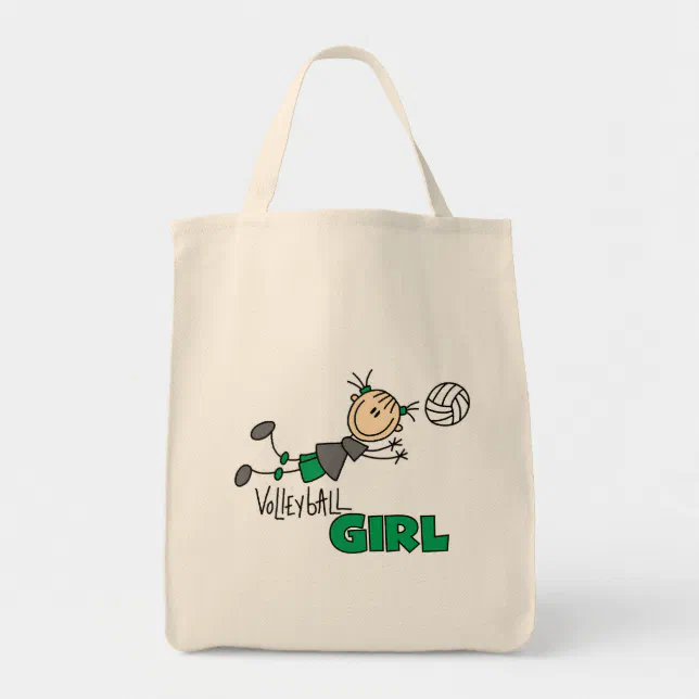 Volleyball Girl Tote Bag | Zazzle
