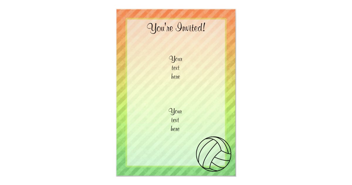 Volleyball; Invitation | Zazzle.com