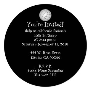 Volleyball Invitations | Zazzle