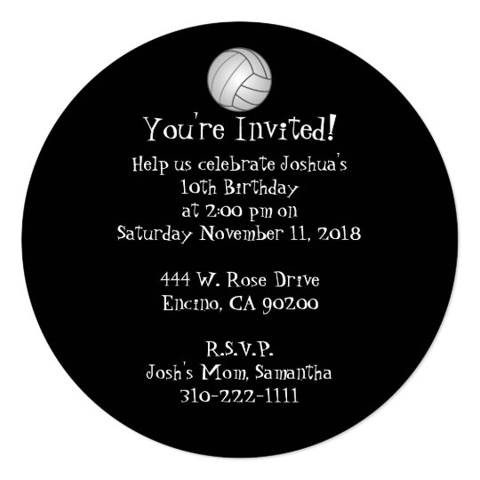 Volleyball Invitation | Zazzle.com