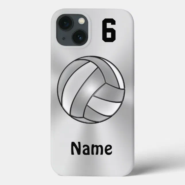 Volleyball iPhone 6 Cases Your NAME and NUMBER | Zazzle