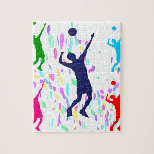 VOLLEYBALL JIGSAW PUZZLE | Zazzle.com