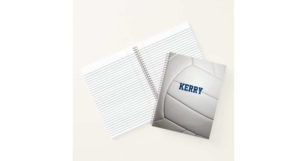 Volleyball Look Personalized Spiral Notebook | Zazzle