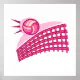 Volleyball & net poster | Zazzle