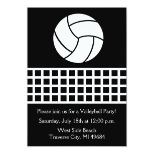 Volleyball Birthday Invitations | Zazzle