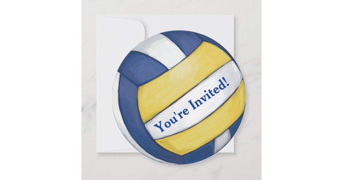 Volleyball Party Invitation | Zazzle