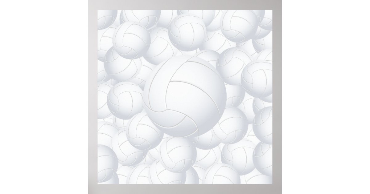 volleyball pile poster | Zazzle